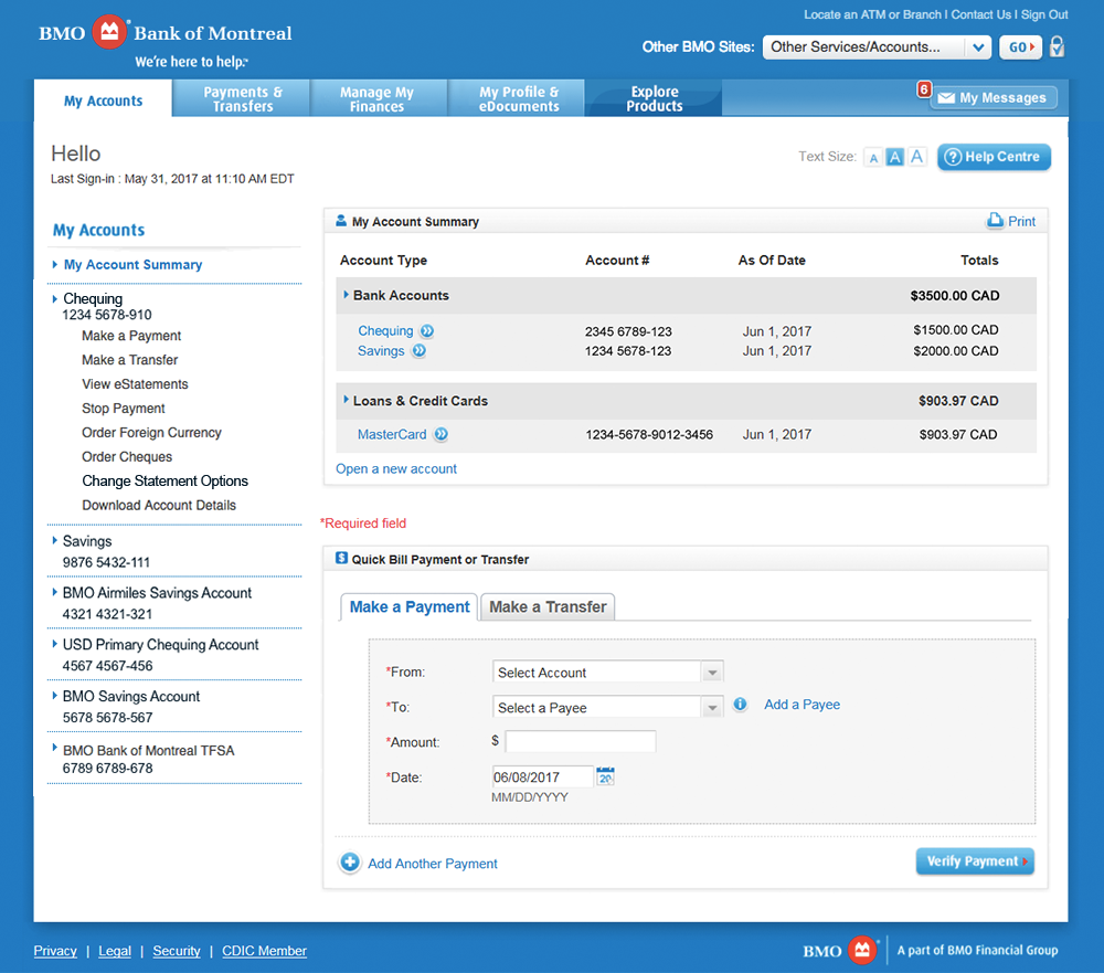 Manage Your Statements Manage Your Statements Demo