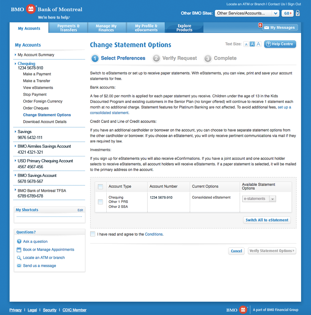 Manage Your Statements Manage Your Statements Demo